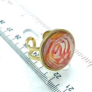 Hand Crafted | Jewelry | Handmade Round Dome Ring Adjustable Nsr Open ...